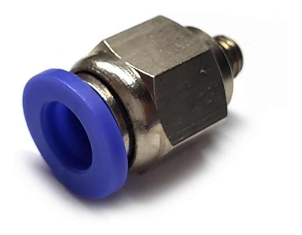 10 Pz De Conector/racor Rápido Neumático Recto M5 X 6mm | Instrutek